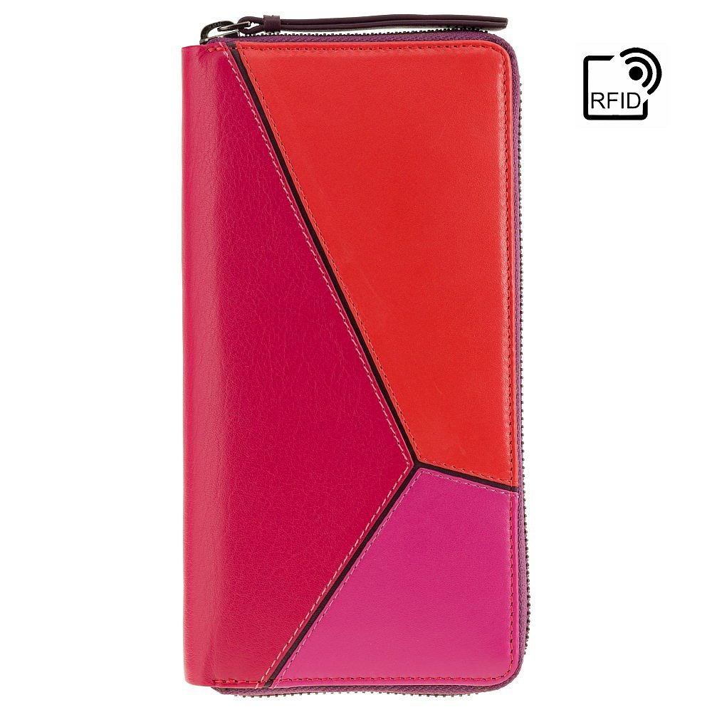A Colourful Zip Around Purse With RFID For Women by VISCONTI — VISCONTI ...